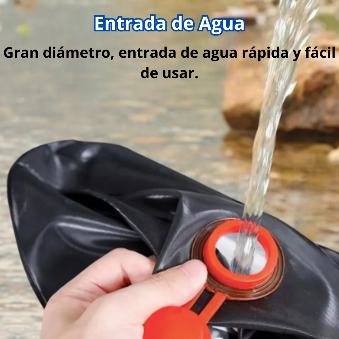 🚿 Dúchate con agua caliente donde quieras - Ducha Portátil Solar Campi ...